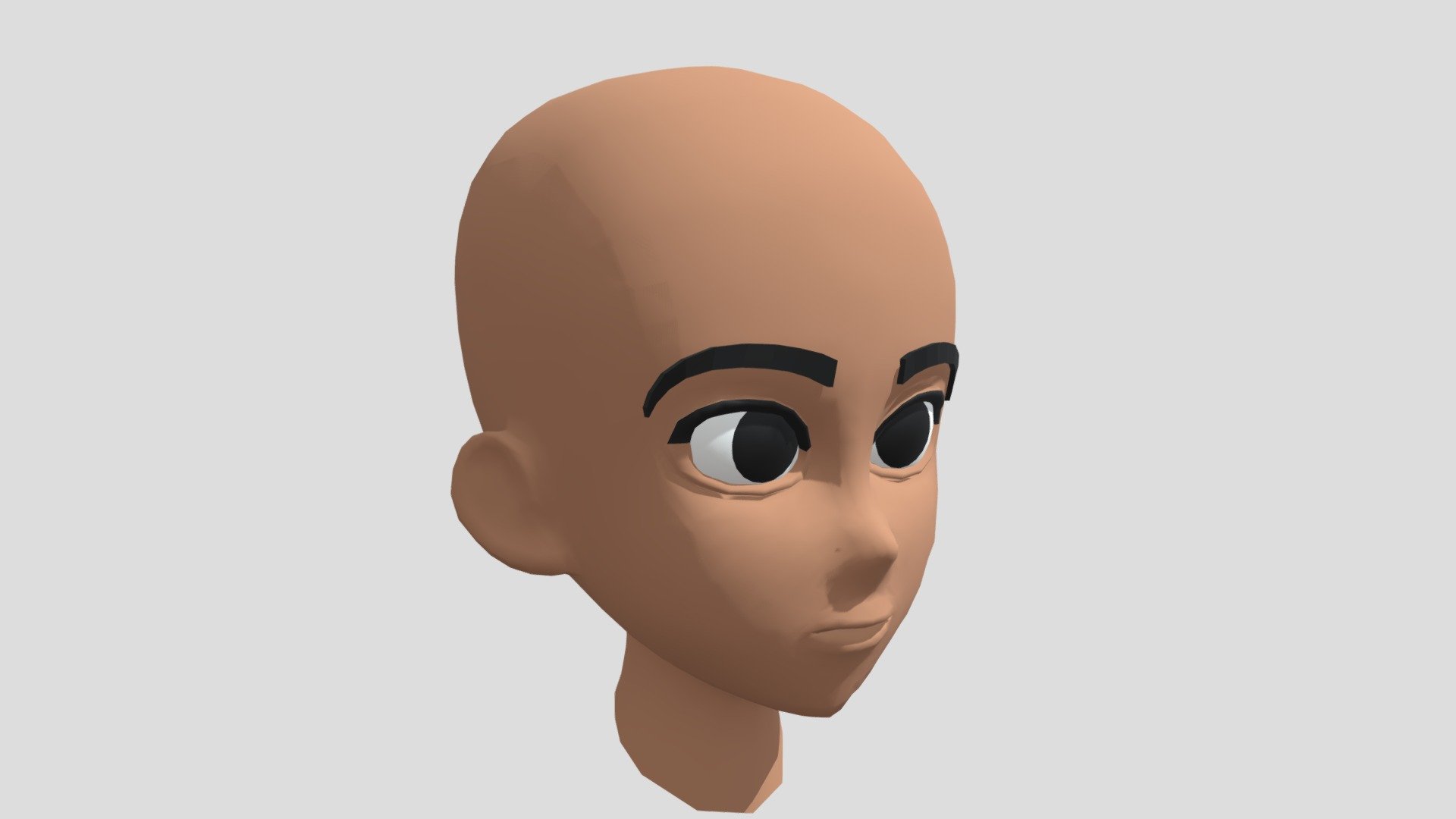 Anime_Head - 3D model by rocco [a97262a] - Sketchfab