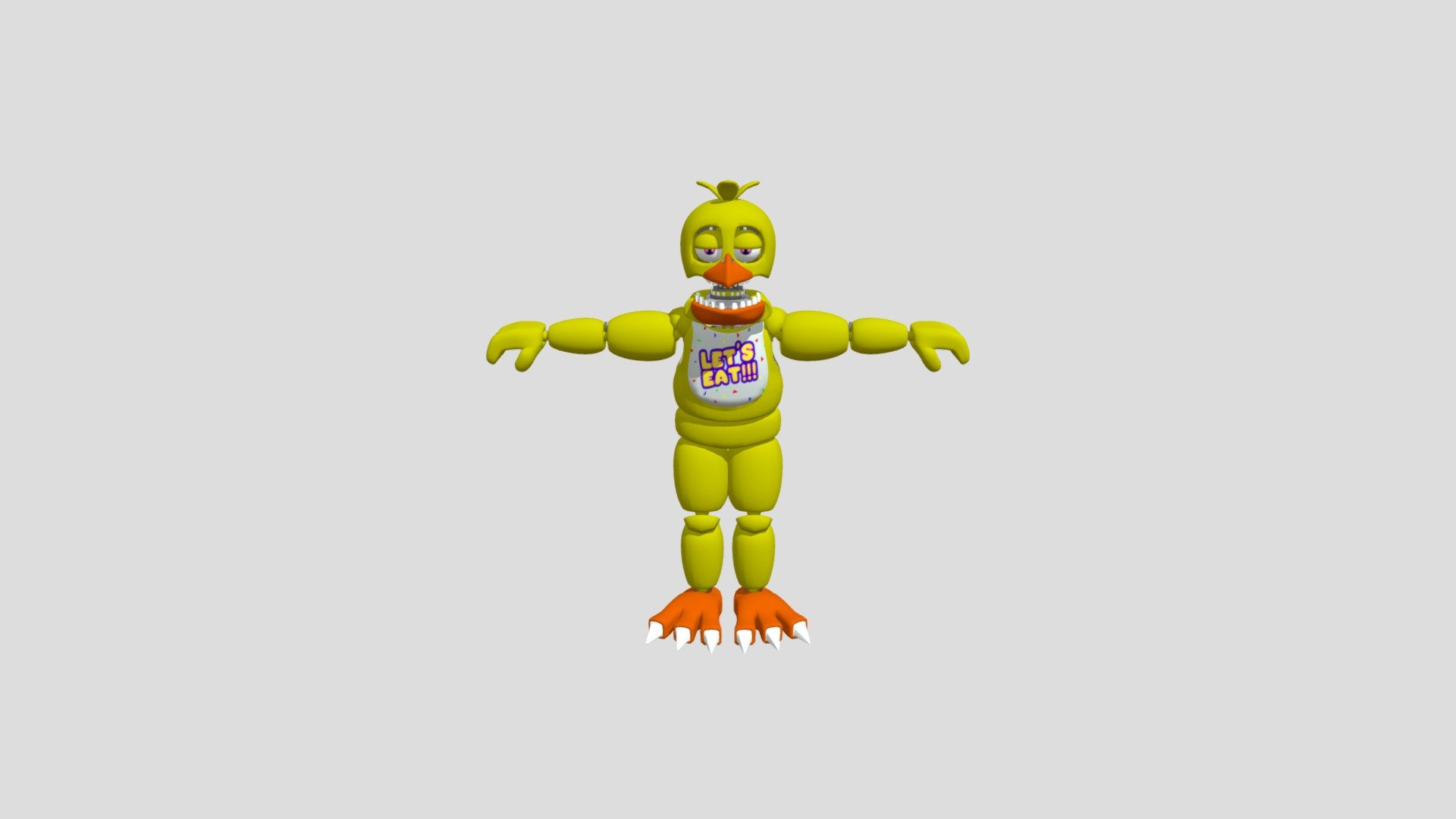FNaF 2 Unwithered Chica - Download Free 3D model by freddychild1987 ...