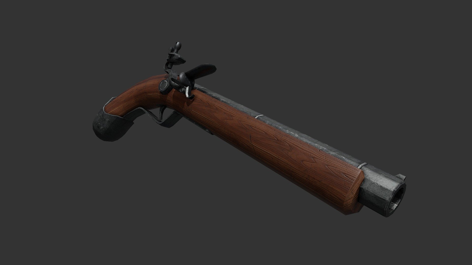 Flintlock - 3D model by DCKProject [a976a2f] - Sketchfab