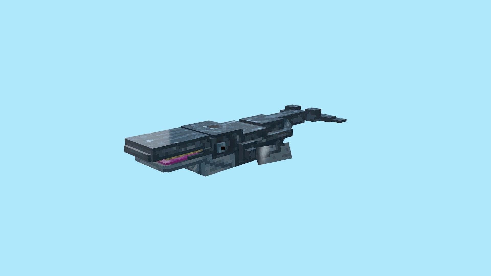 Minecraft Whale - 3D model by lilylotl [a976a35] - Sketchfab
