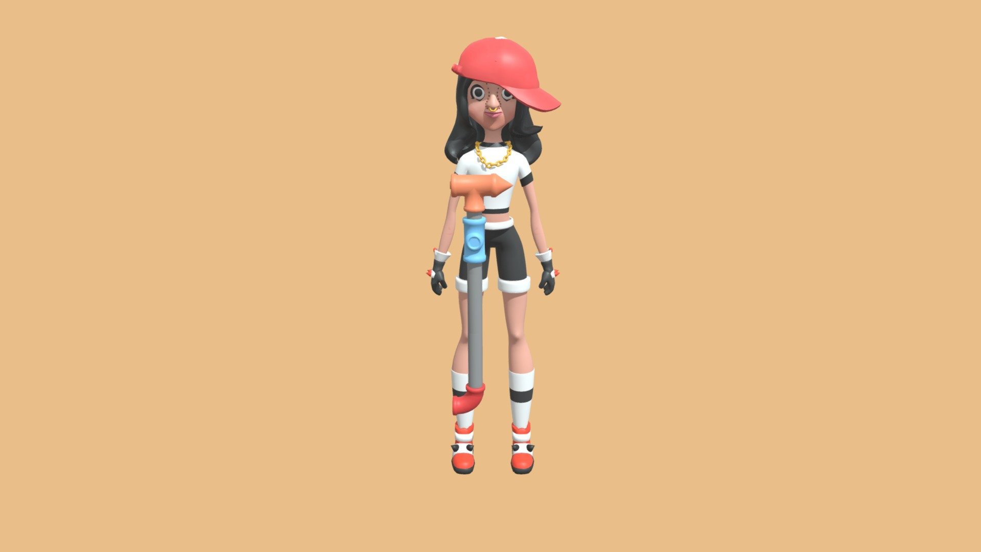 Gangsta Girl - Download Free 3D model by Cyucl (@yucelcagan0) [a9773da ...
