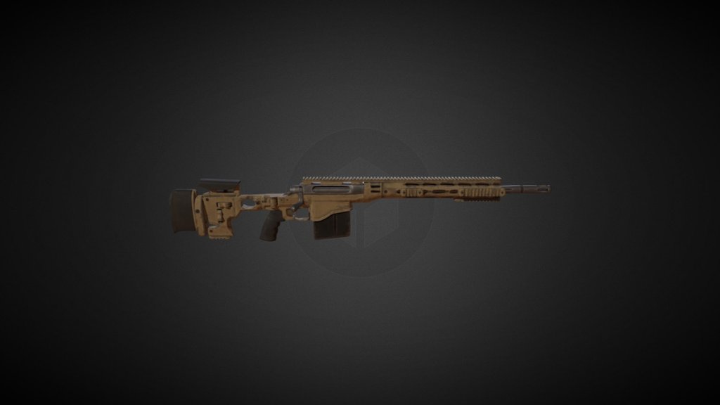 A Low-Poly Sniper rifle - 3D model by AkiWolf [a9779af] - Sketchfab