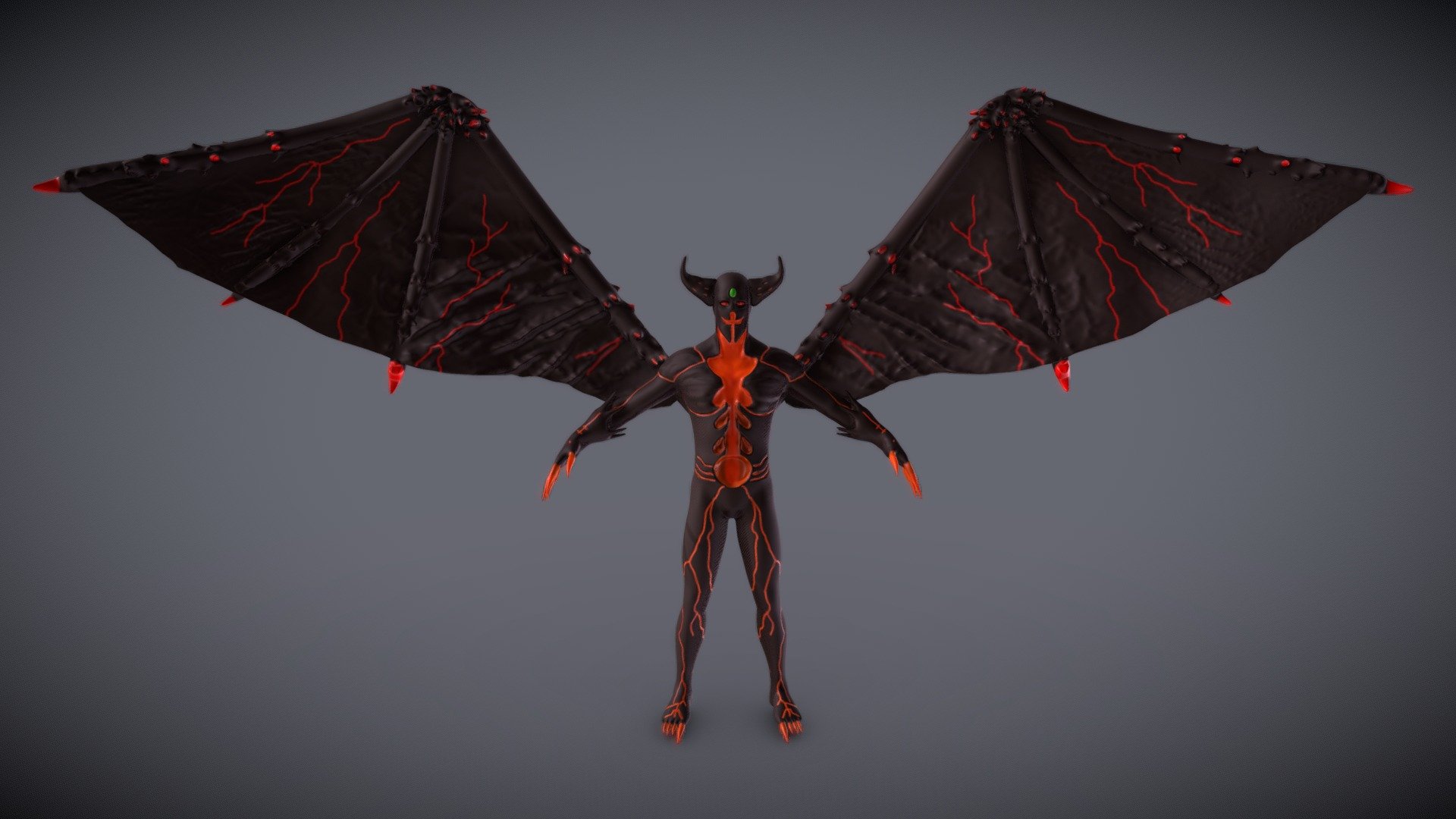 DEMONIO DE LAVA - 3D model by santiago65 [a9786ae] - Sketchfab