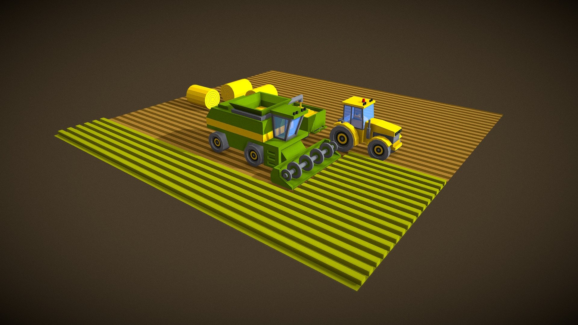 Low Poly Little Farm Field - Download Free 3D model by rakutin [a97a22f ...