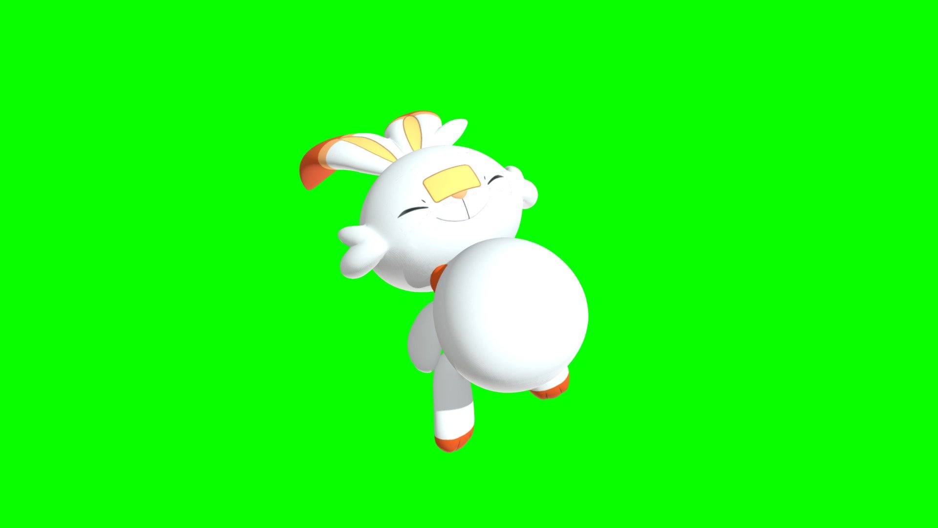 Permanently P-Ballooned Scorbunny - Download Free 3D model by ...