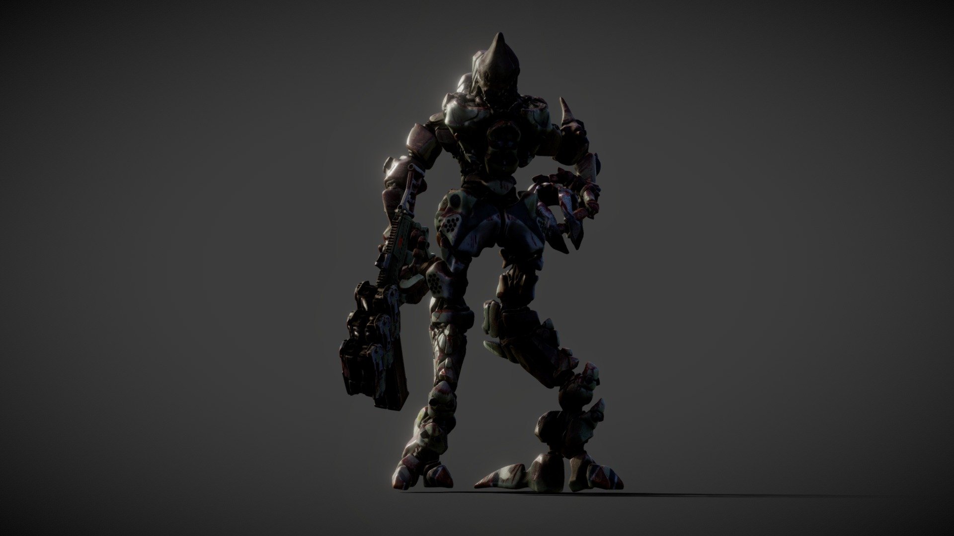 Armored Alien - Buy Royalty Free 3D model by nataliedesign [a97f999 ...
