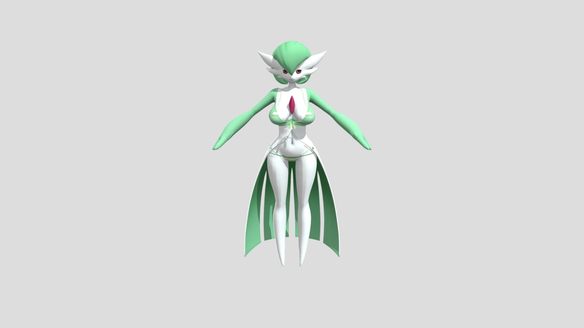 Gardevoir - Download Free 3D model by Gh4xt3r [a9820b6] - Sketchfab