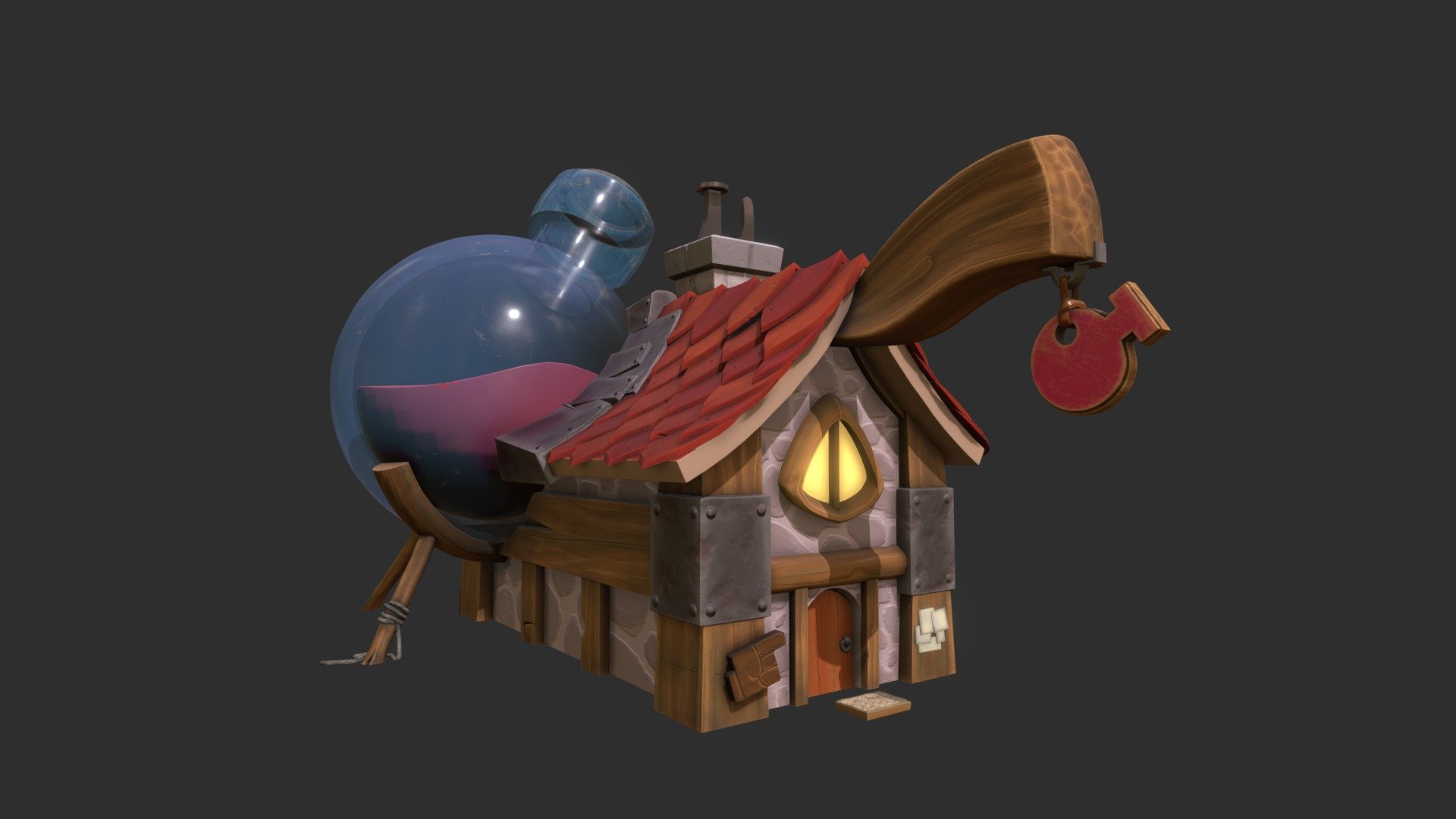Stylized Potions Shop - 3D model by Michelle Guerrero ...