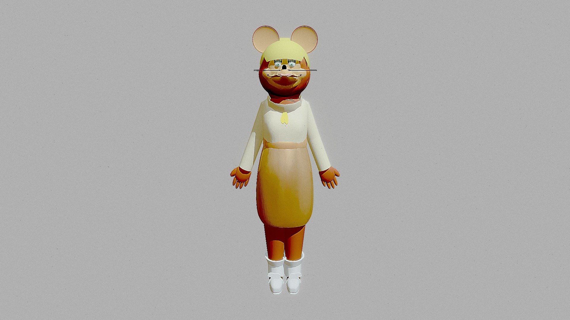 Golden Dress - Mini Mozzarella - Download Free 3D model by ...
