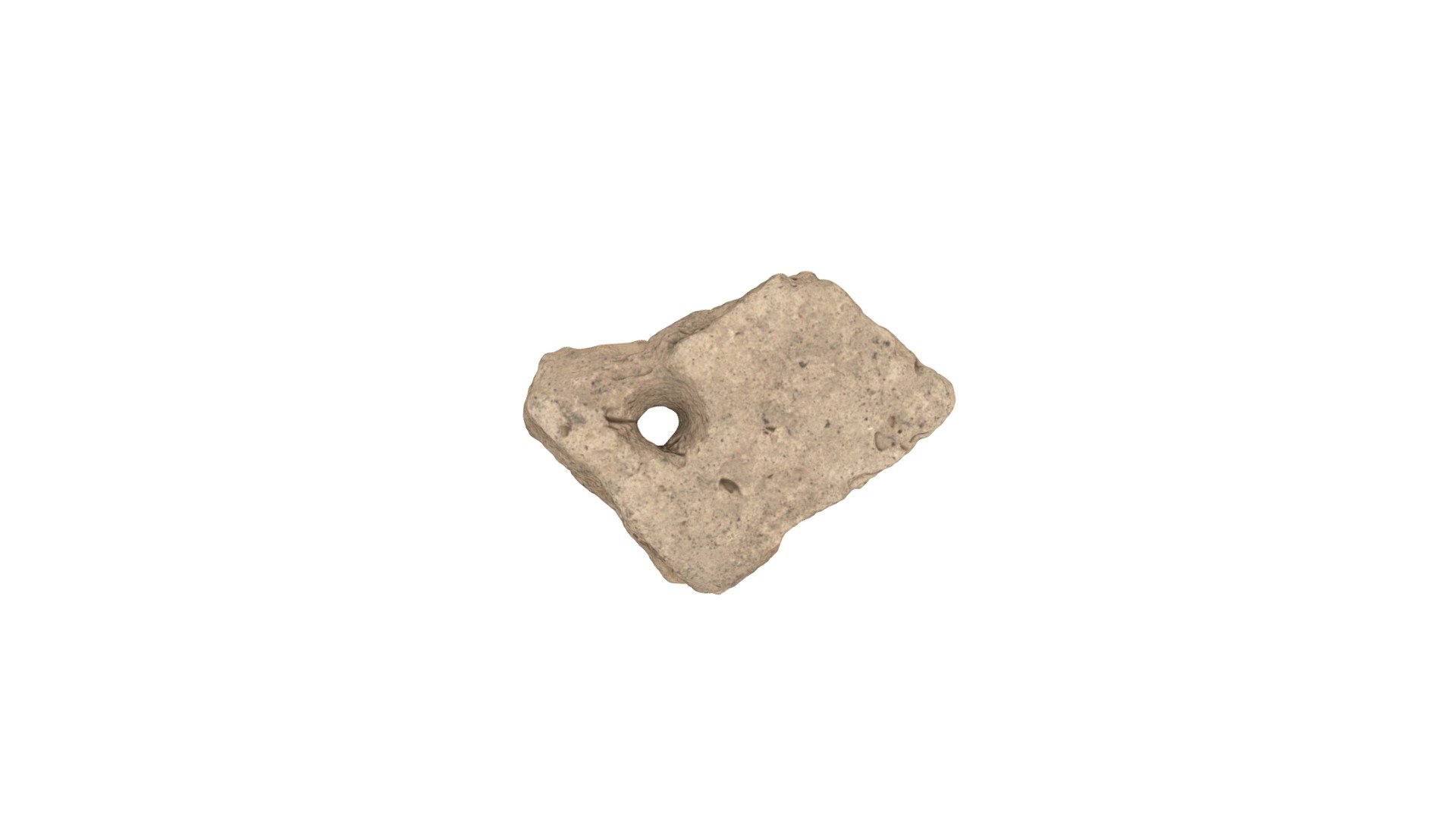 Shell-Tempered Ceramic with Mending Hole - Download Free 3D model by ...