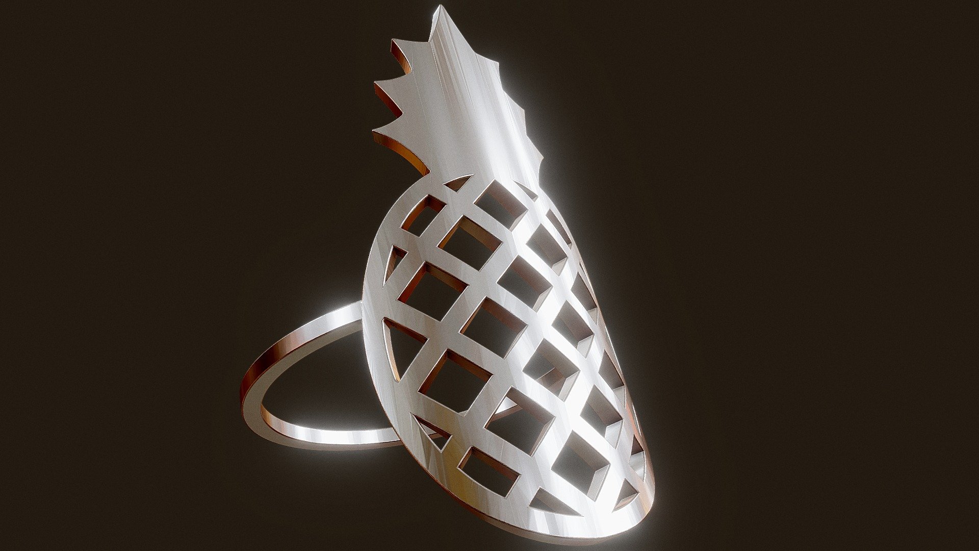 Ananas ring - 3D model by 3DM Design (@3dmdesign) [a98561f] - Sketchfab