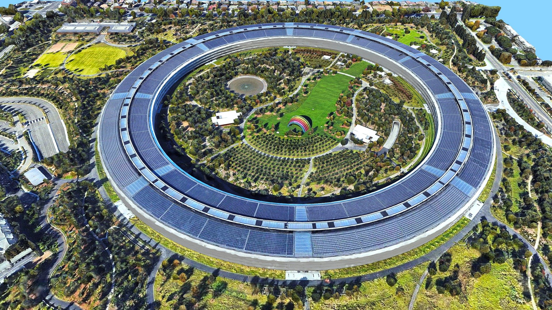Apple Inc Park Headquarter Cupertino California Buy Royalty Free 3D