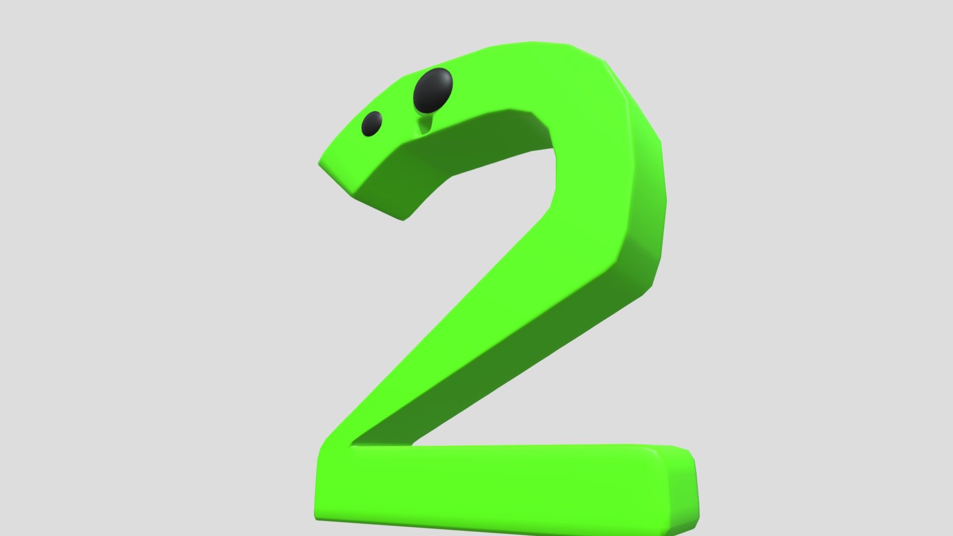 Number Two Character - Download Free 3D model by RFlames Productions ...
