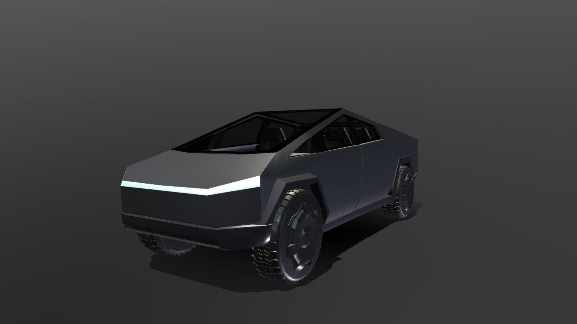 Tesla CyberTruck (low poly) - Buy Royalty Free 3D model by Zyzz.Art ...