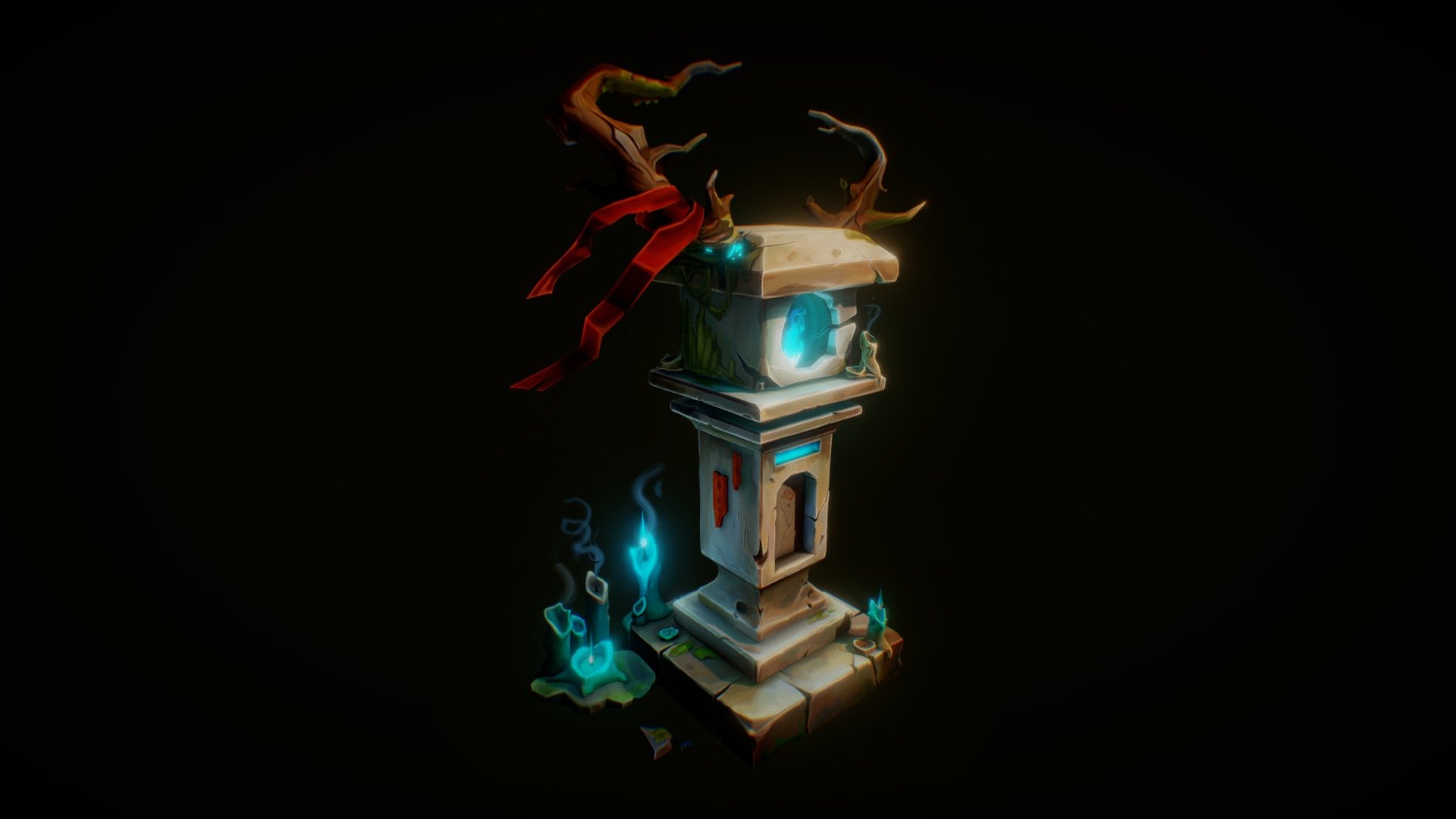 Forest Spirit Mailbox - 3D model by cmartin3D [a98a903] - Sketchfab