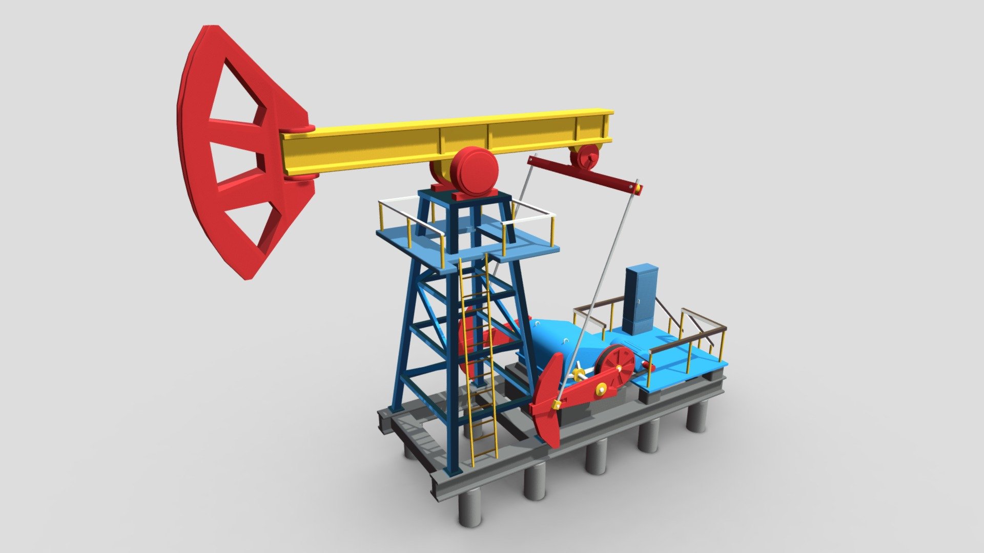Oil derrick XYZ - Download Free 3D model by Sandokan (@sandokan68 ...