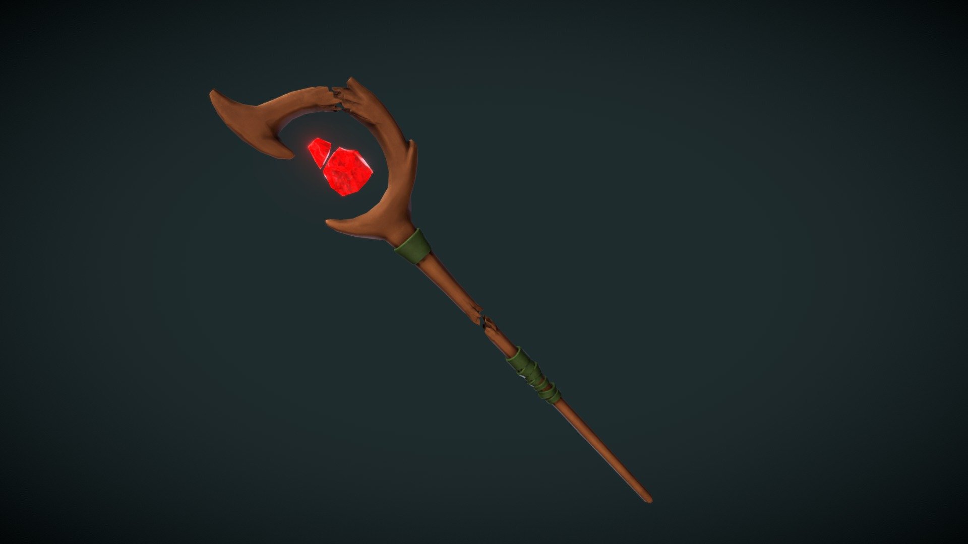 Kibo's Broken Staff - 3D model by Barbara Beltran (@barbarabeltran ...