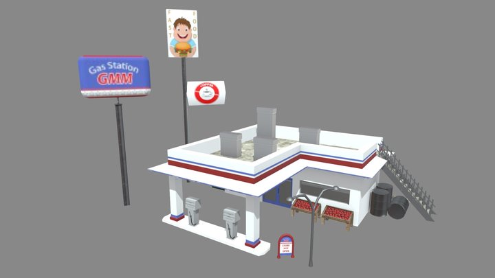 Gas-station 3D models - Sketchfab