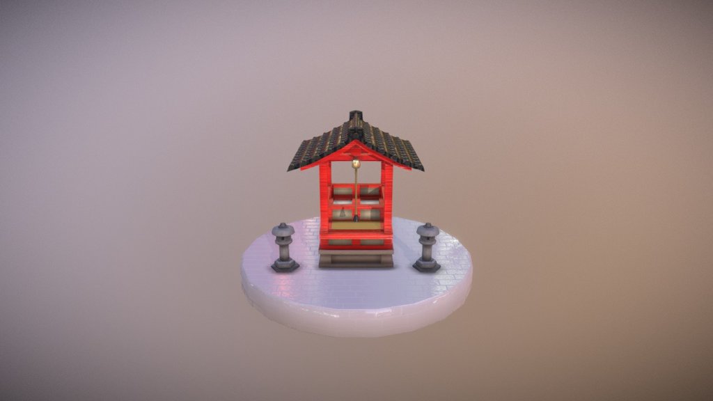 Japanese Shrine - 3D model by koenhs [a996e61] - Sketchfab