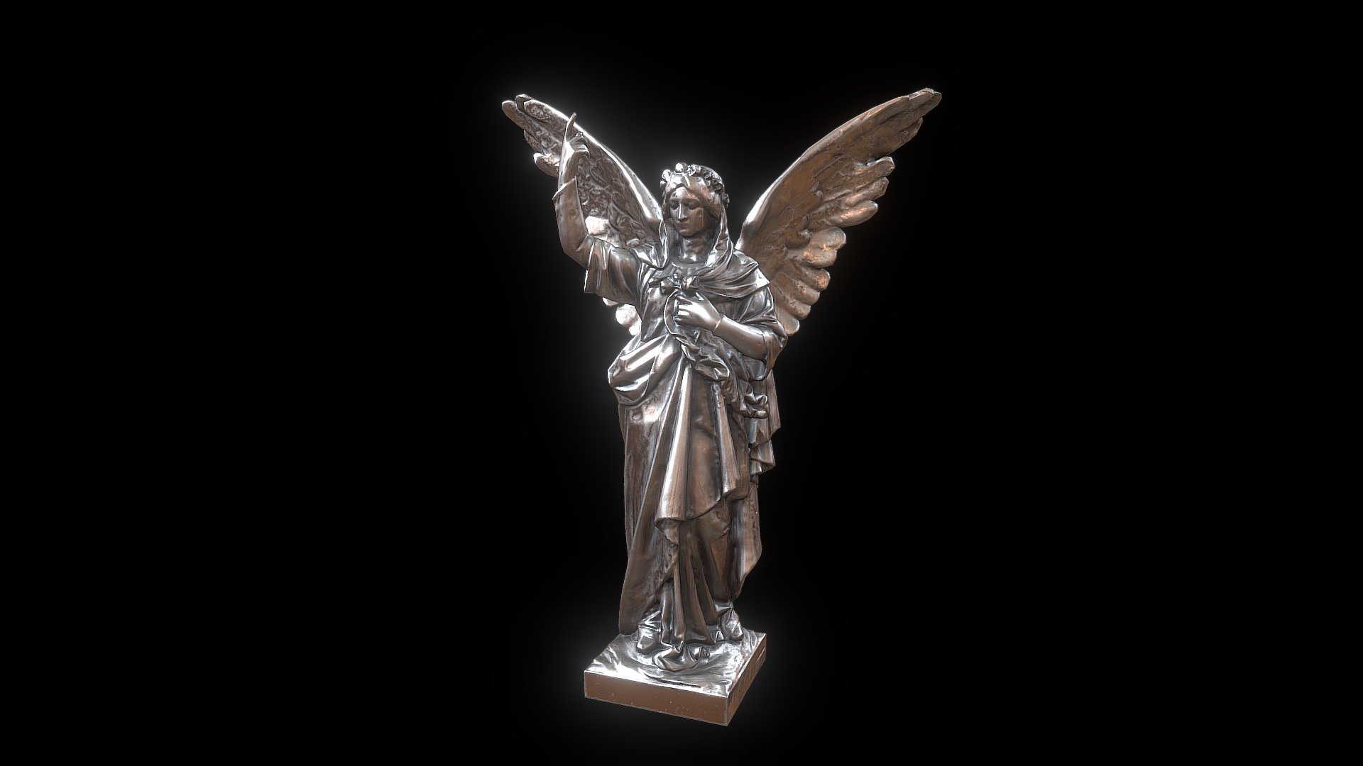 Angel (silver version) - Download Free 3D model by SebastianSosnowski ...