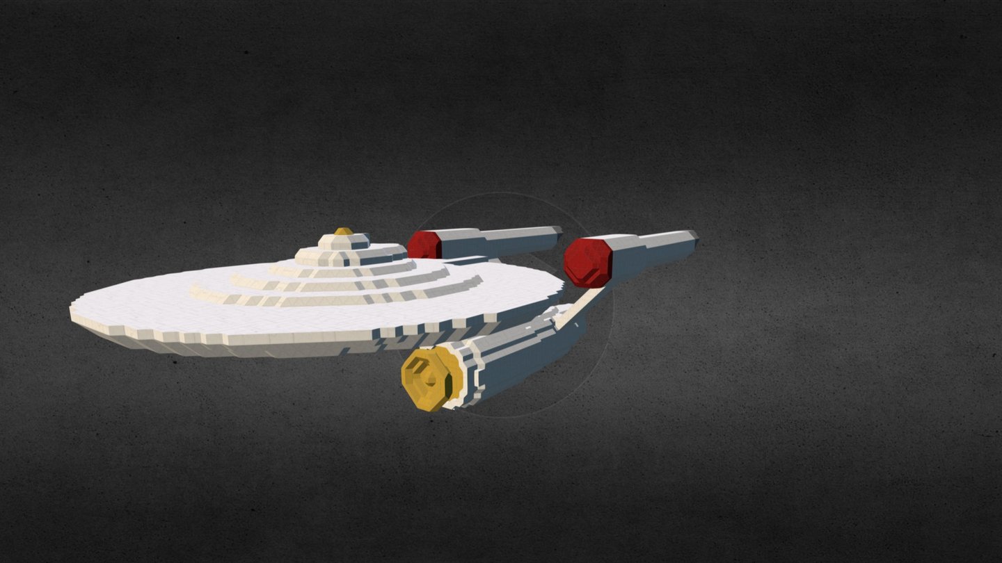 USS Enterprise, created in Space Engineers game - 3D model by Space ...