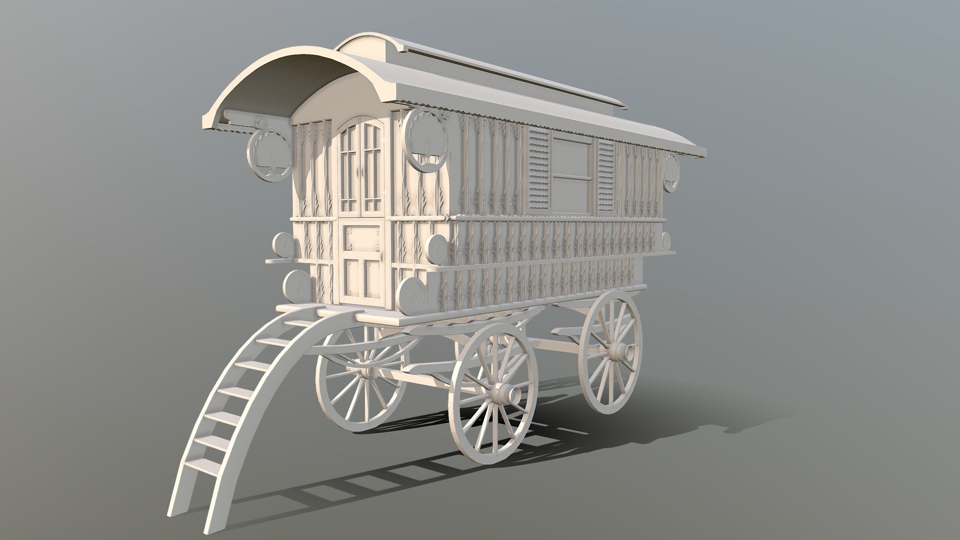 Gypsy Wagon - 3D model by Bree_Dotson [a99c4be] - Sketchfab