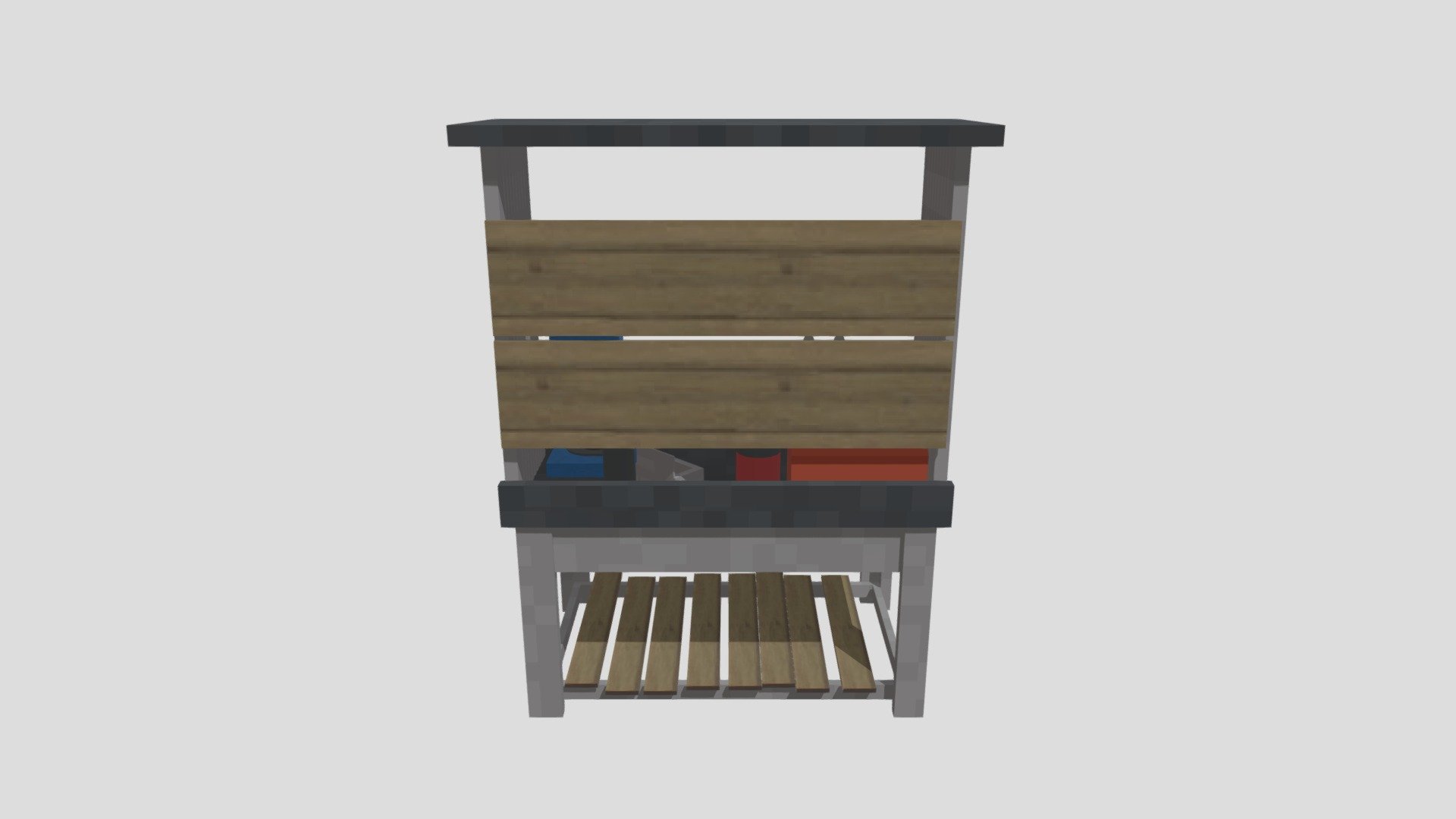 Crafting Table Level 2 Rust in Minecraft Vanilla - 3D model by ...