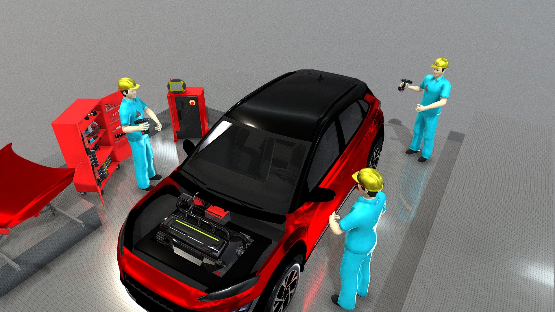 Final Assembly Montage line 2024 Test - Download Free 3D model by ...
