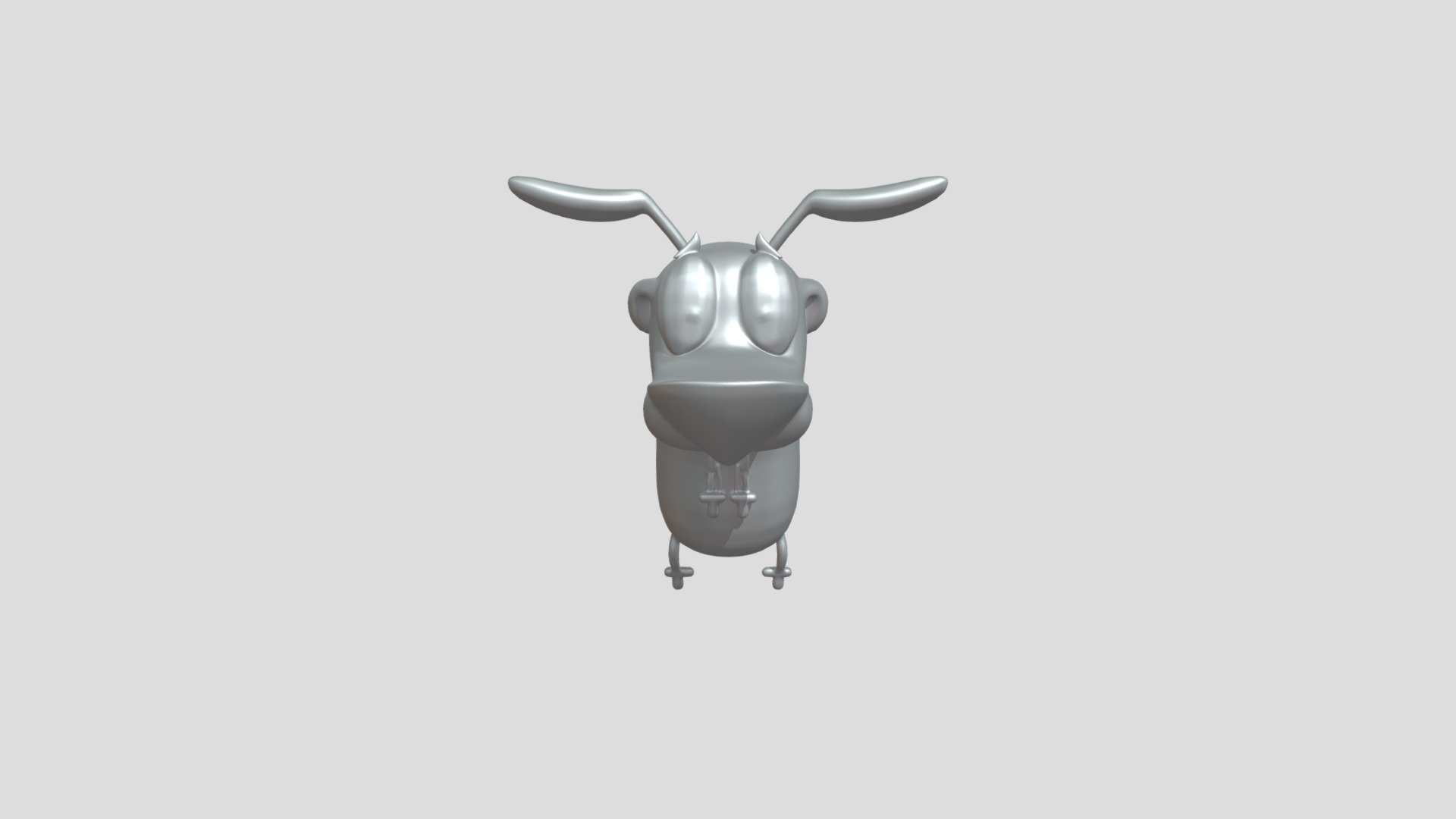 Cartoon pink dog - 3D model by adriandn33 [a9a1596] - Sketchfab