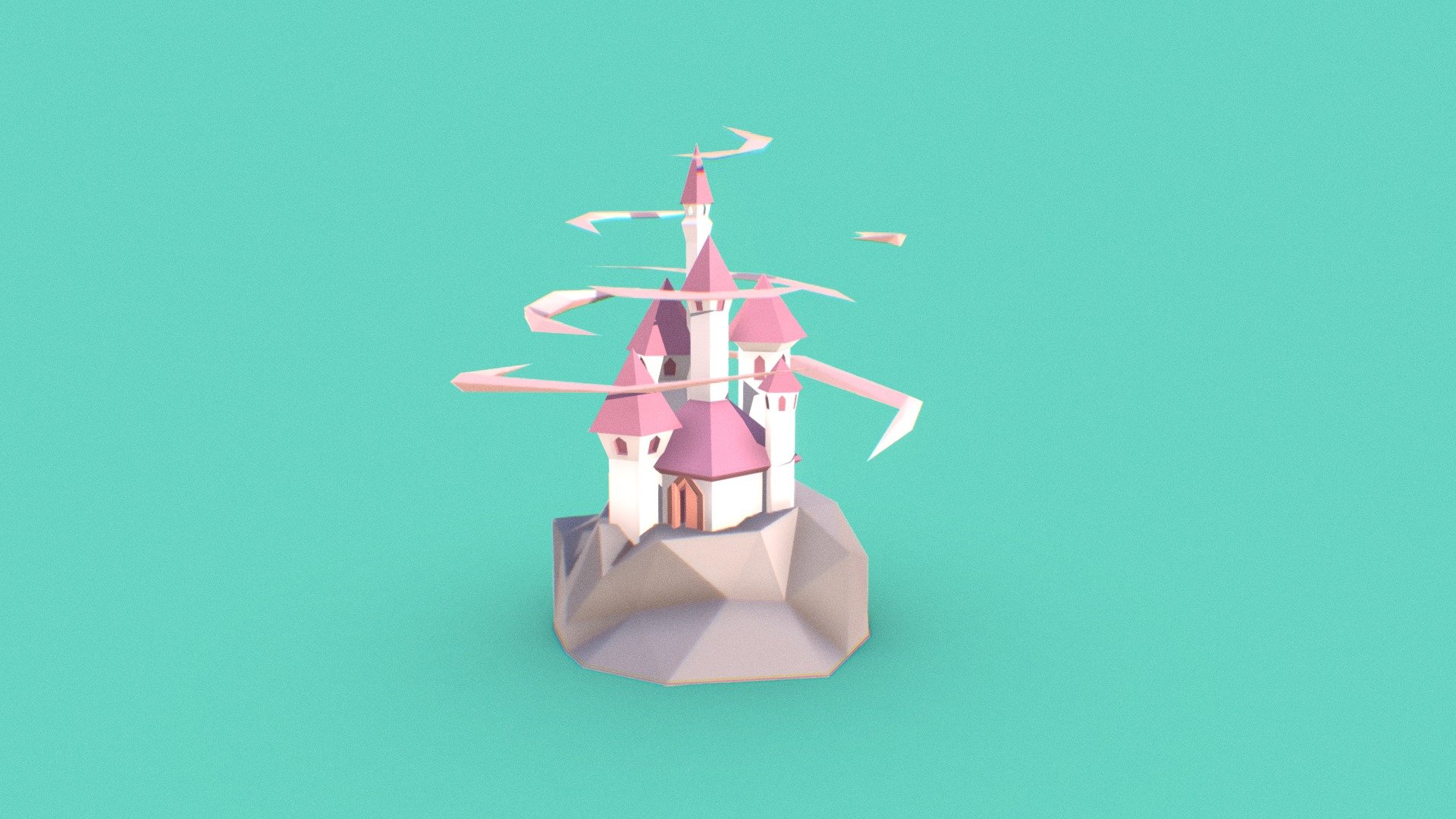 Low Poly Castle - Buy Royalty Free 3D model by ÆON (@xaeon) [a9a2001 ...