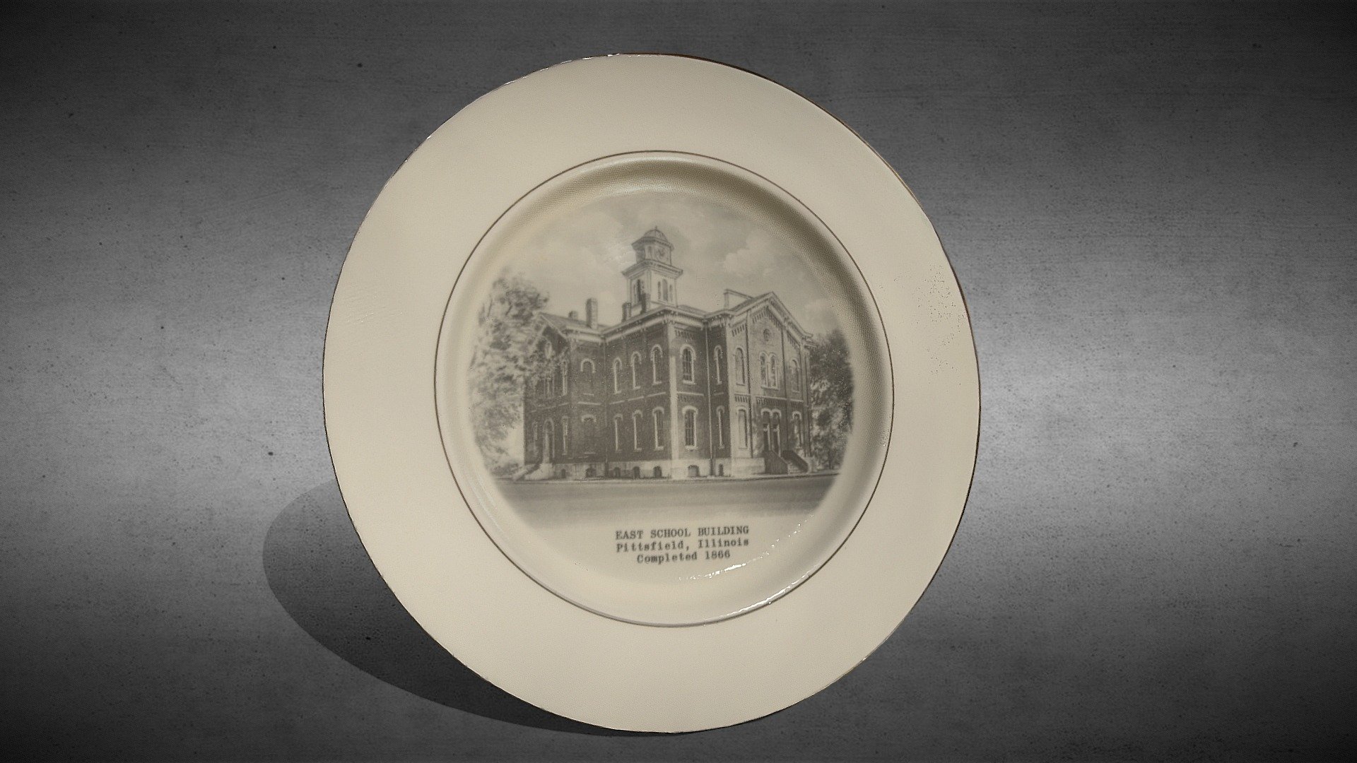 AC-2011-458 Pittsfield School Plate - 3D model by Abraham Lincoln ...