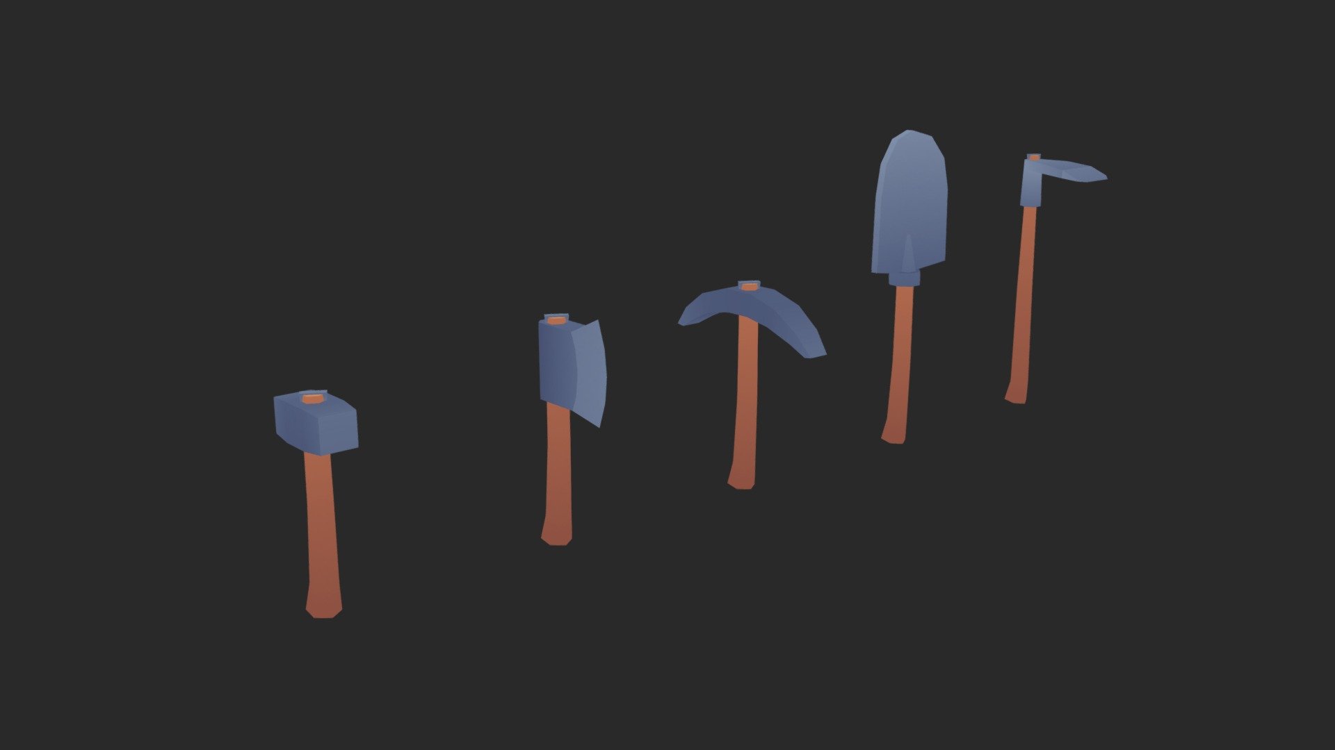 Basic Tools - Low-poly / Stylized - Download Free 3D model by veresen ...