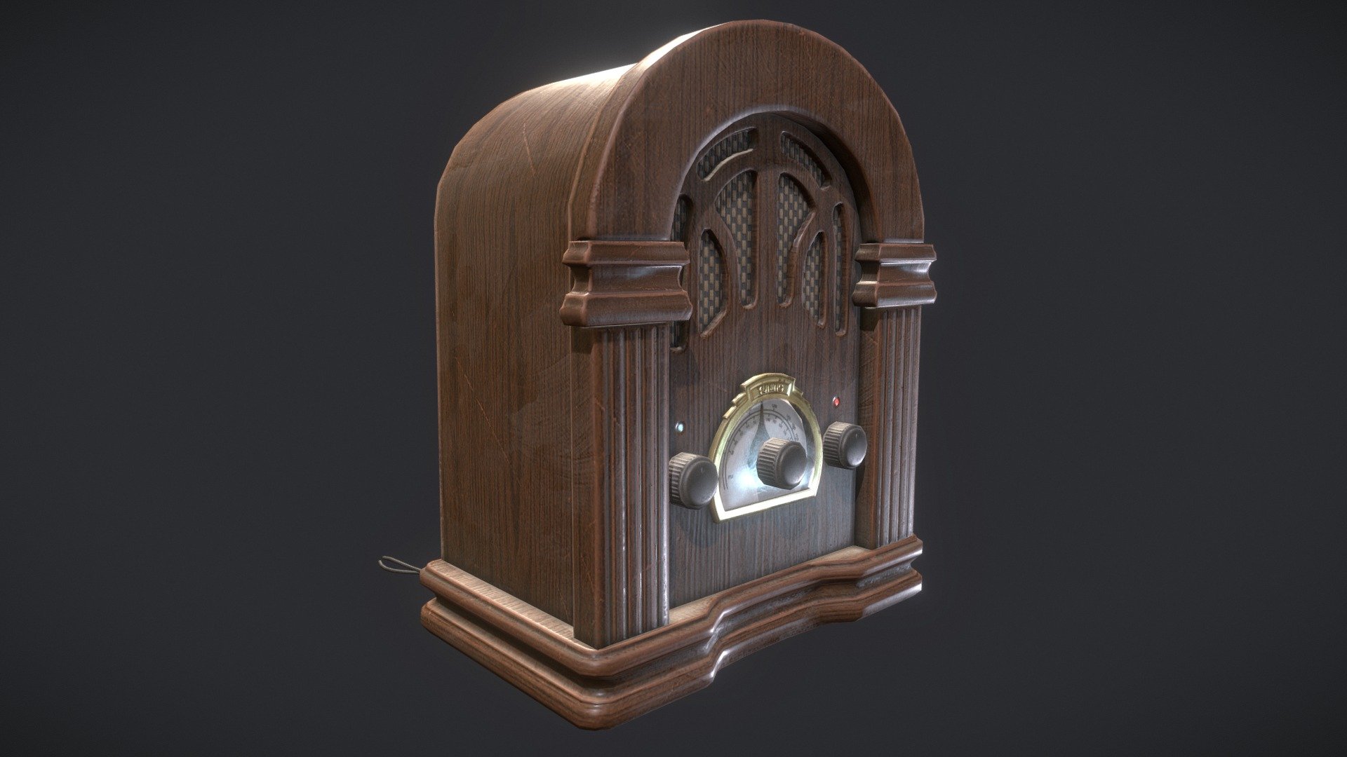 Fake Antique Radio - 3D model by ifellming [a9a58ca] - Sketchfab