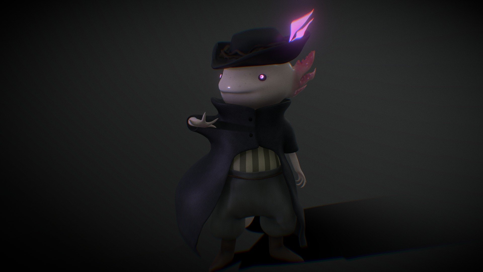 The Sorcerer Axolotl - 3D model by Sticky.4RT (@sticky4rt) [a9a5d4f ...