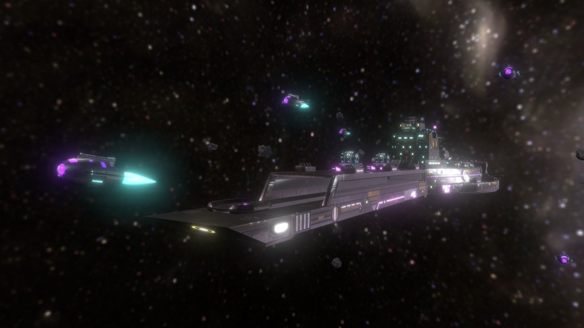Spacecraft carrier「Gryps」 - 3D model by Red Kaiser (@redkaiser555 ...