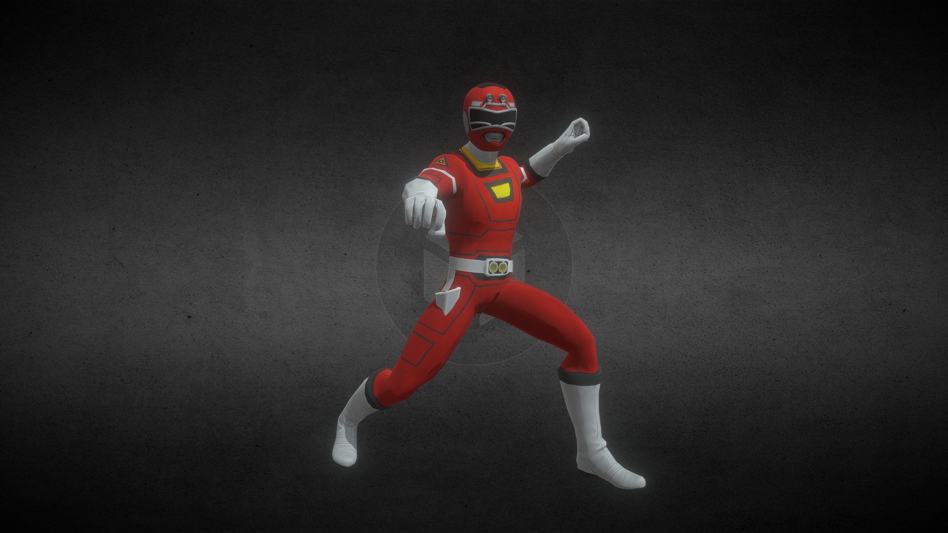 Red power ranger - Download Free 3D model by shreyhaldkar0 [a9ac326 ...
