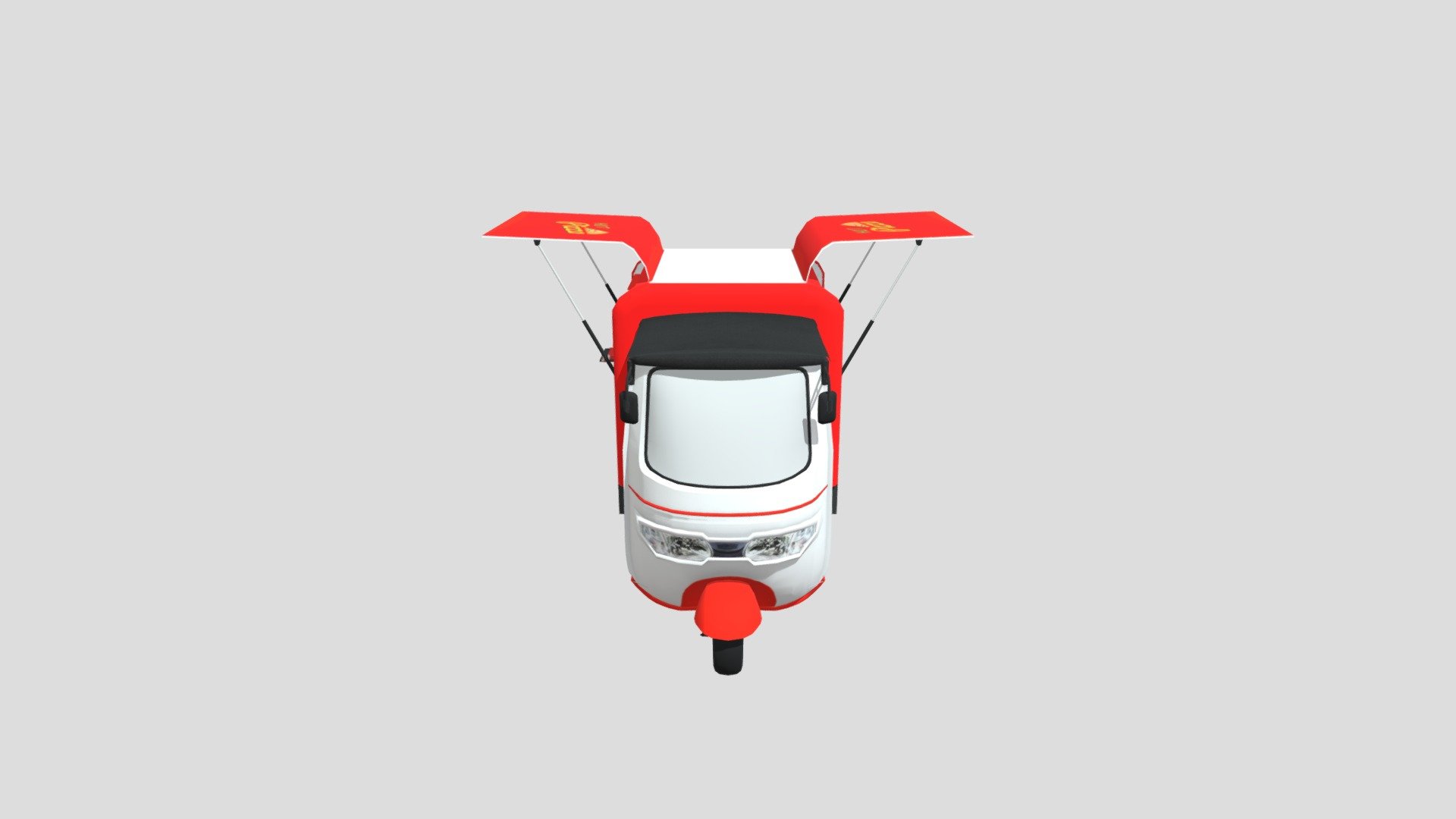 Auto Rikshaw Pizza animated - 3D model by Raees (@raeesdanyal) [a9aceea ...