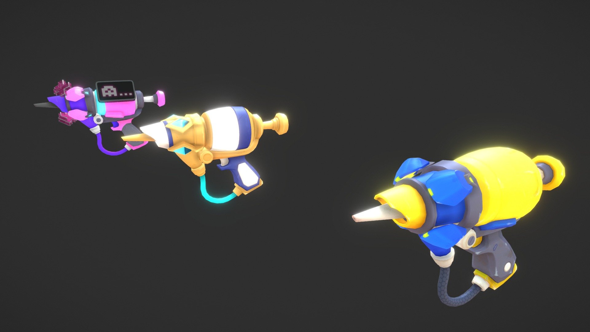 gun space - Buy Royalty Free 3D model by Luna Studio (@StudioLuna ...