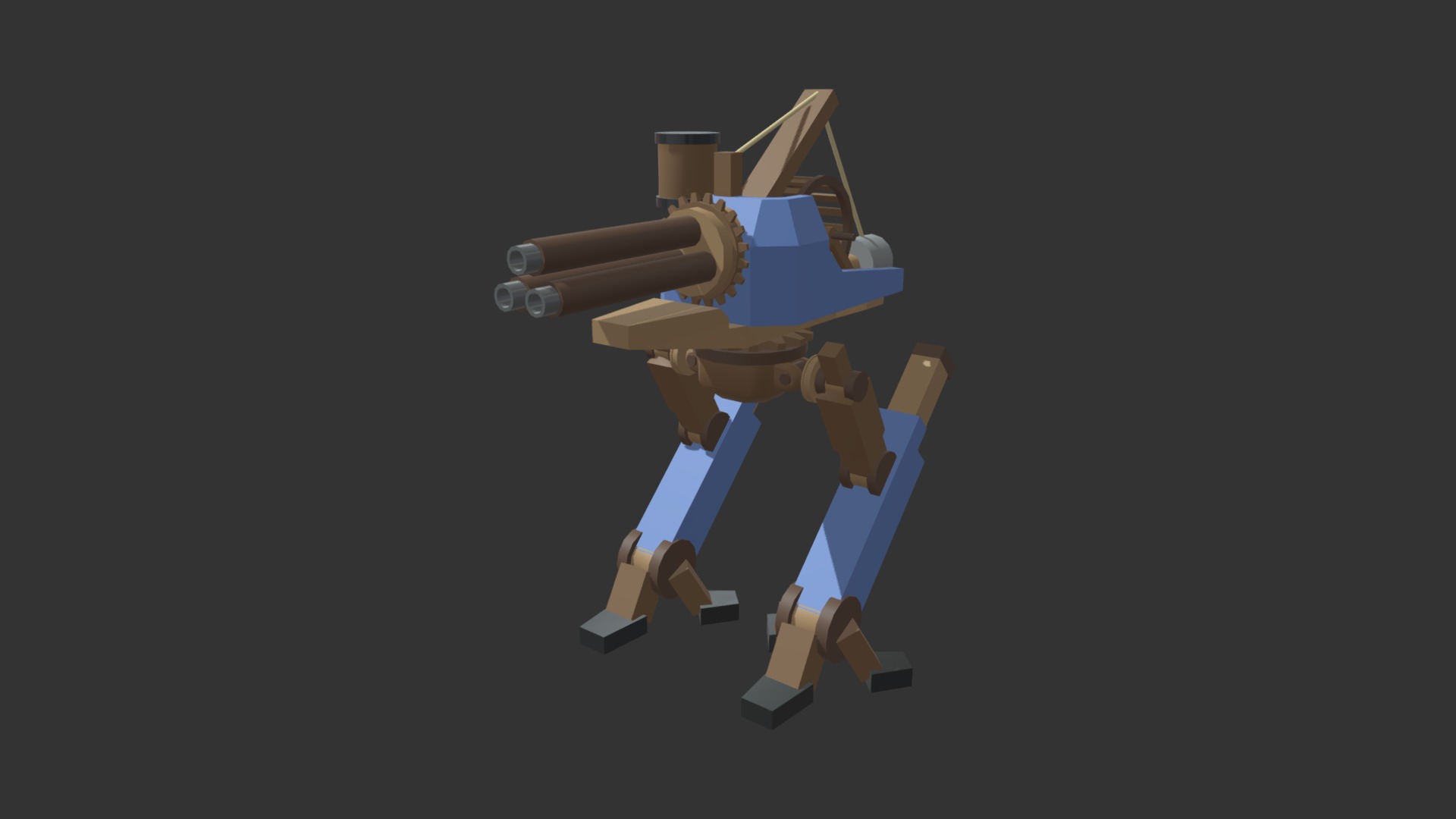 Da Vinci's wooden machine gun biped (proxy) - 3D model by Jeroen Toma ... Da Vinci's wooden machine gun biped (proxy) - 3D model by Jeroen Toma ...