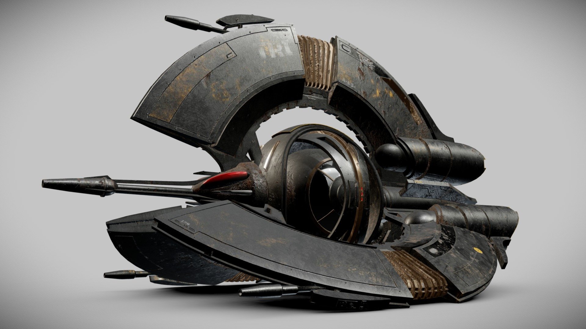 Droid Tri Fighter - Buy Royalty Free 3D model by Mehrnaz (@mehrnaz_a ...