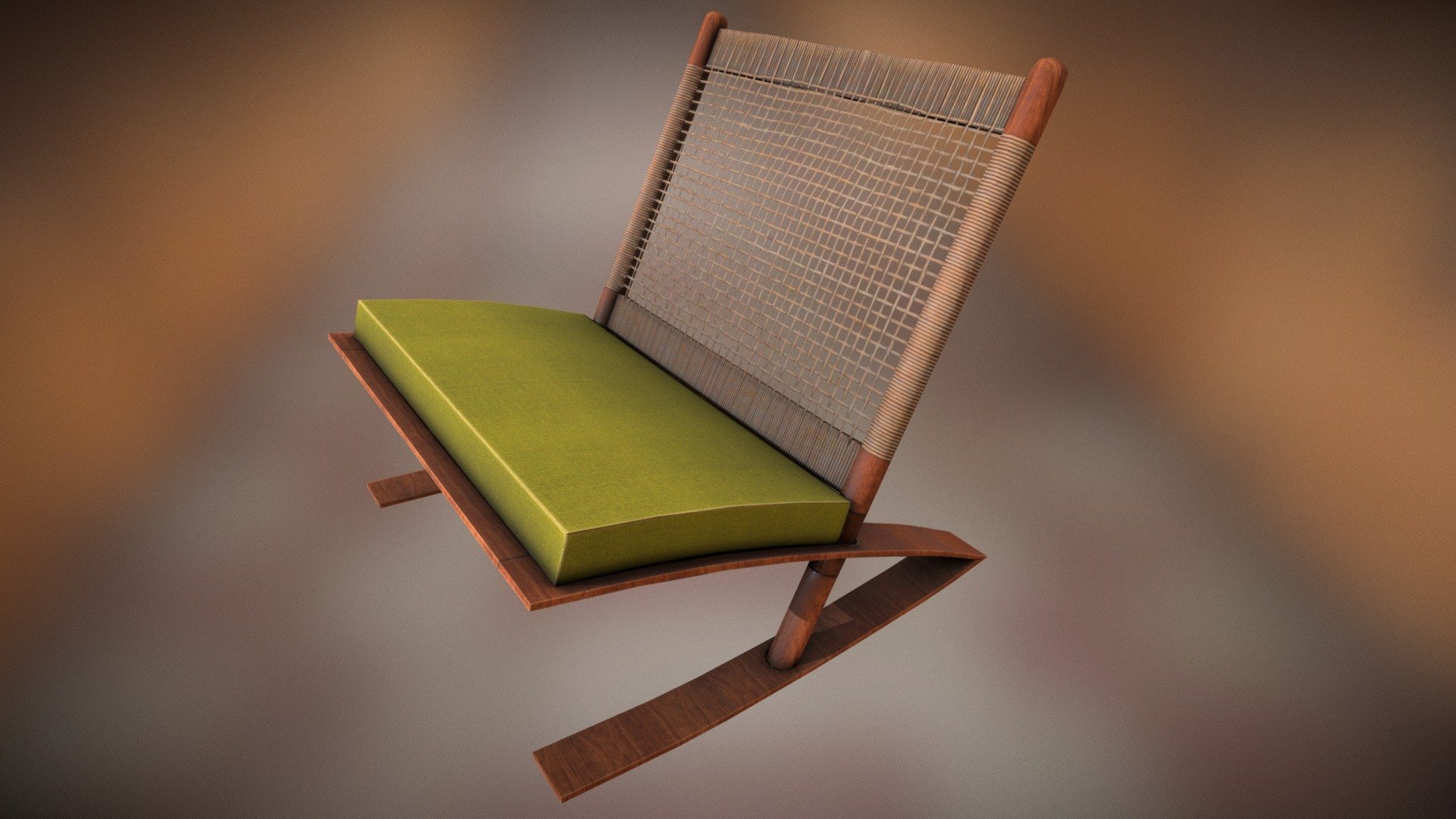Rocking Chair Low - 3D model by Andrii_Tsymbal [a9b1281] - Sketchfab