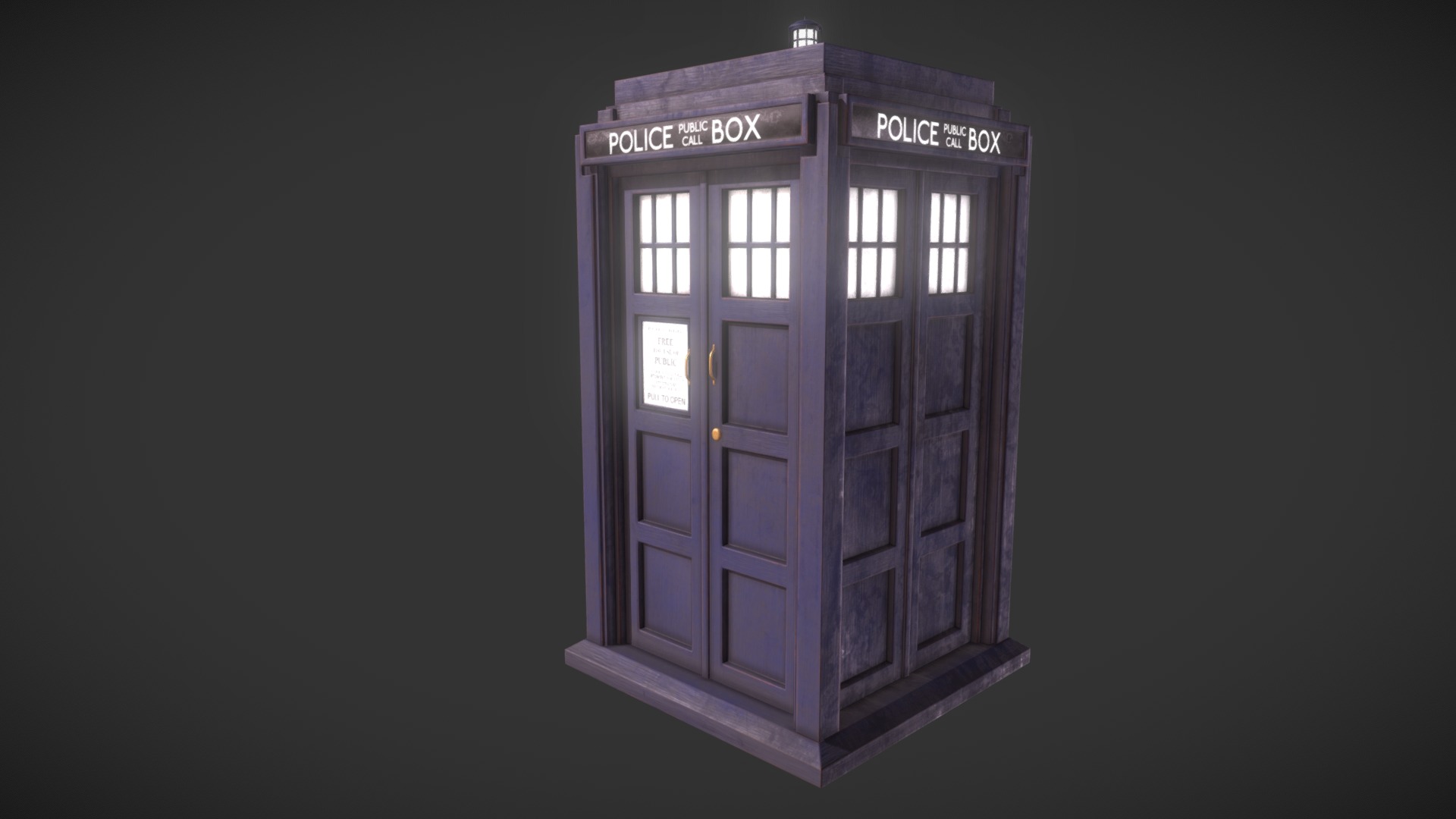 Tardis - 3D model by Philipp Busse (@WoTiger) [a9b130c] - Sketchfab