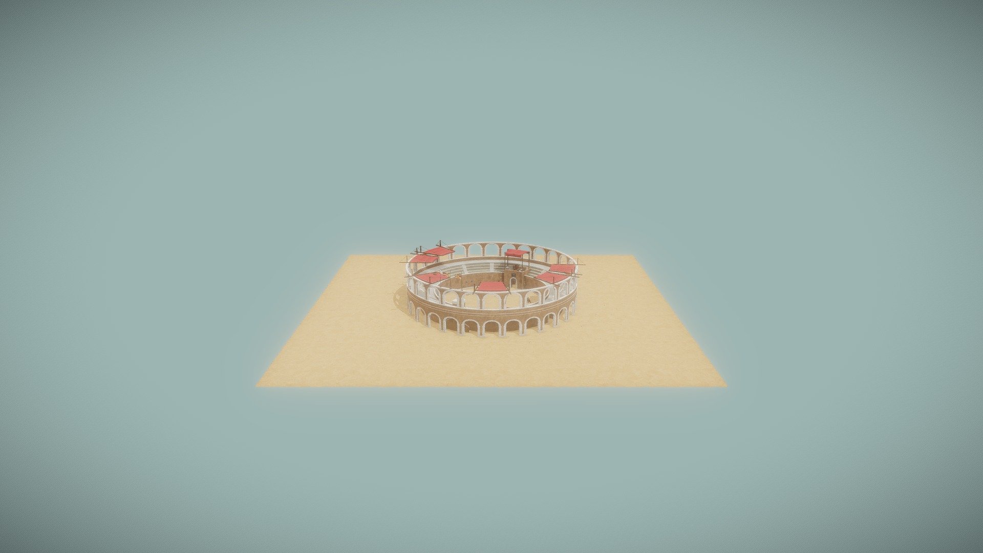 Gladiator Arena - 3D model by BitModel [a9b180d] - Sketchfab