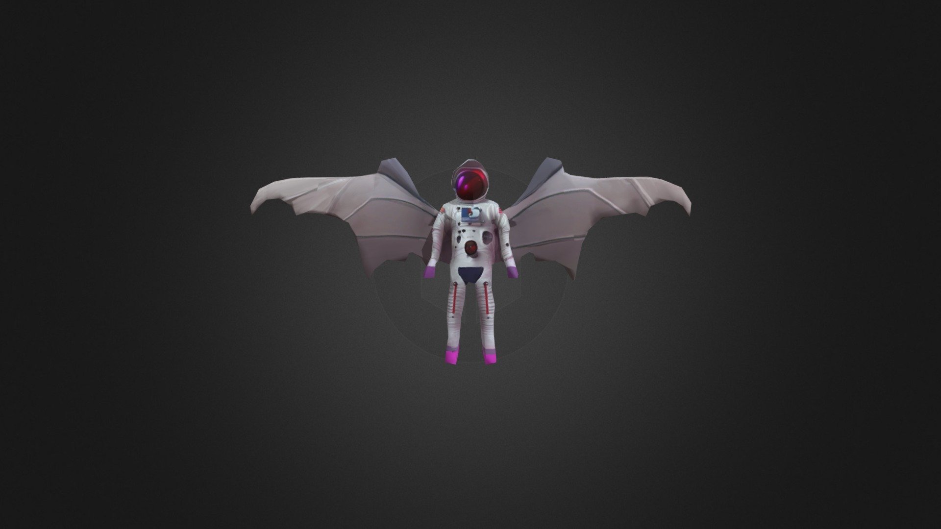 Space Hero Low Poly Synthwave - 3D model by Skeba Studios ...