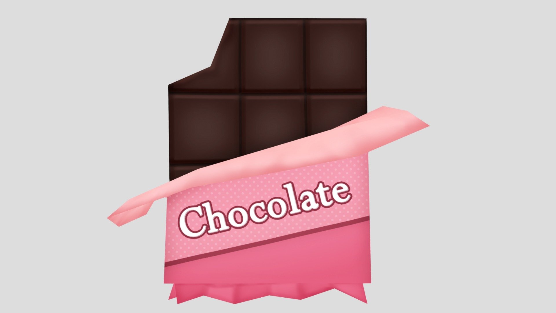 [Texture Art] Tooniversal Chocolate Bar Backpack - 3D model by ...