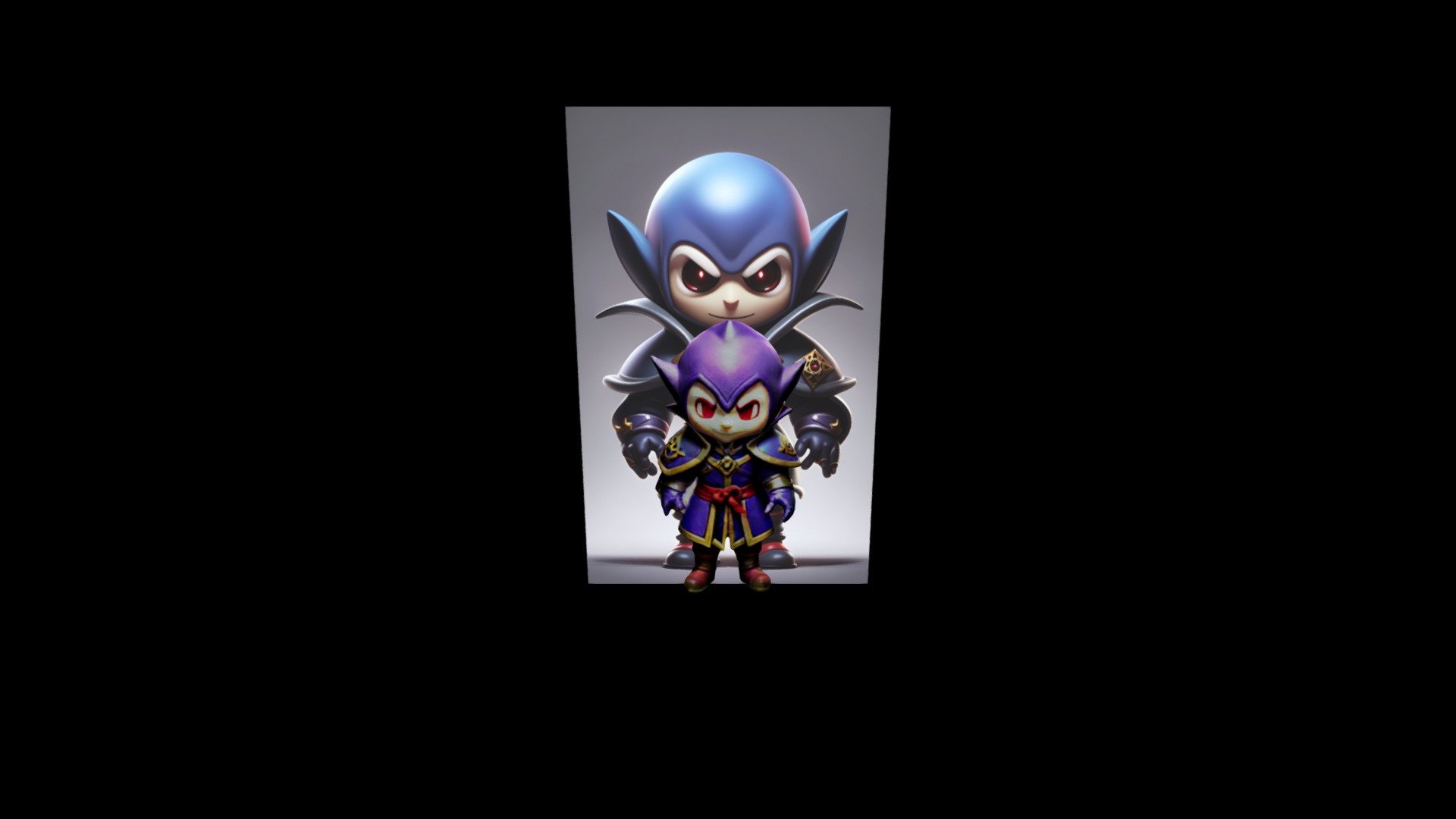 a of a cartoon character of a knight, regal dar - Download Free 3D ...