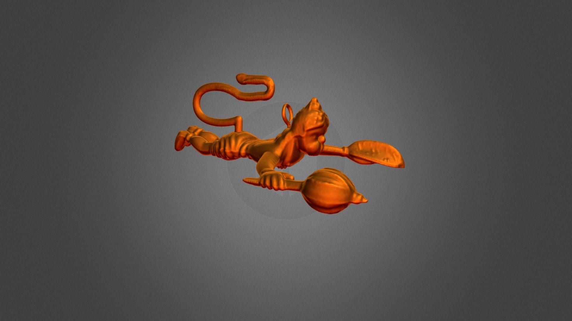 Lord Hanuman - Buy Royalty Free 3D model by SD (@satishdesai) [a9b9f54 ...