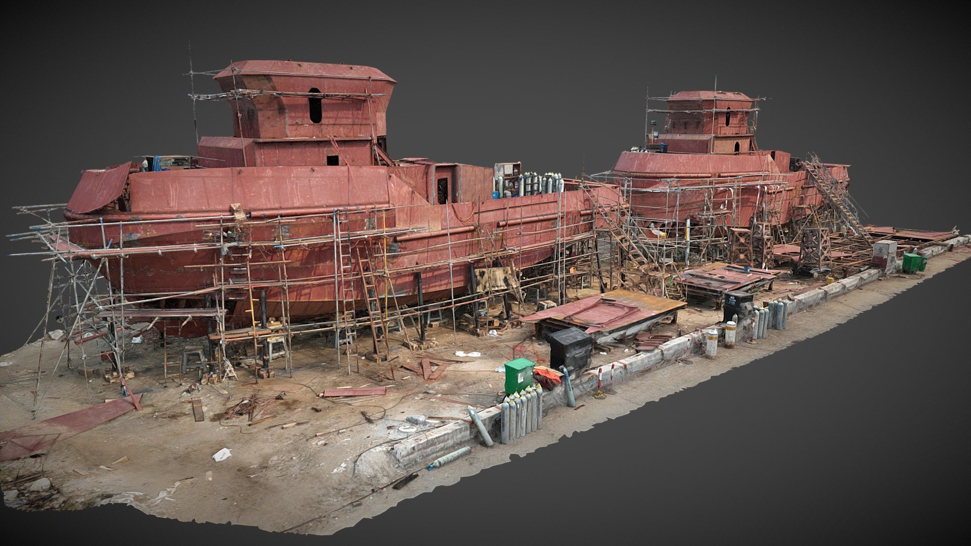 Cumawis Tugboat Construction Sep 2023 - 3D model by Samudera Indonesia ...