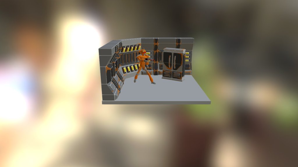 Robot Diorama 1 - 3D model by rozz [a9c235c] - Sketchfab