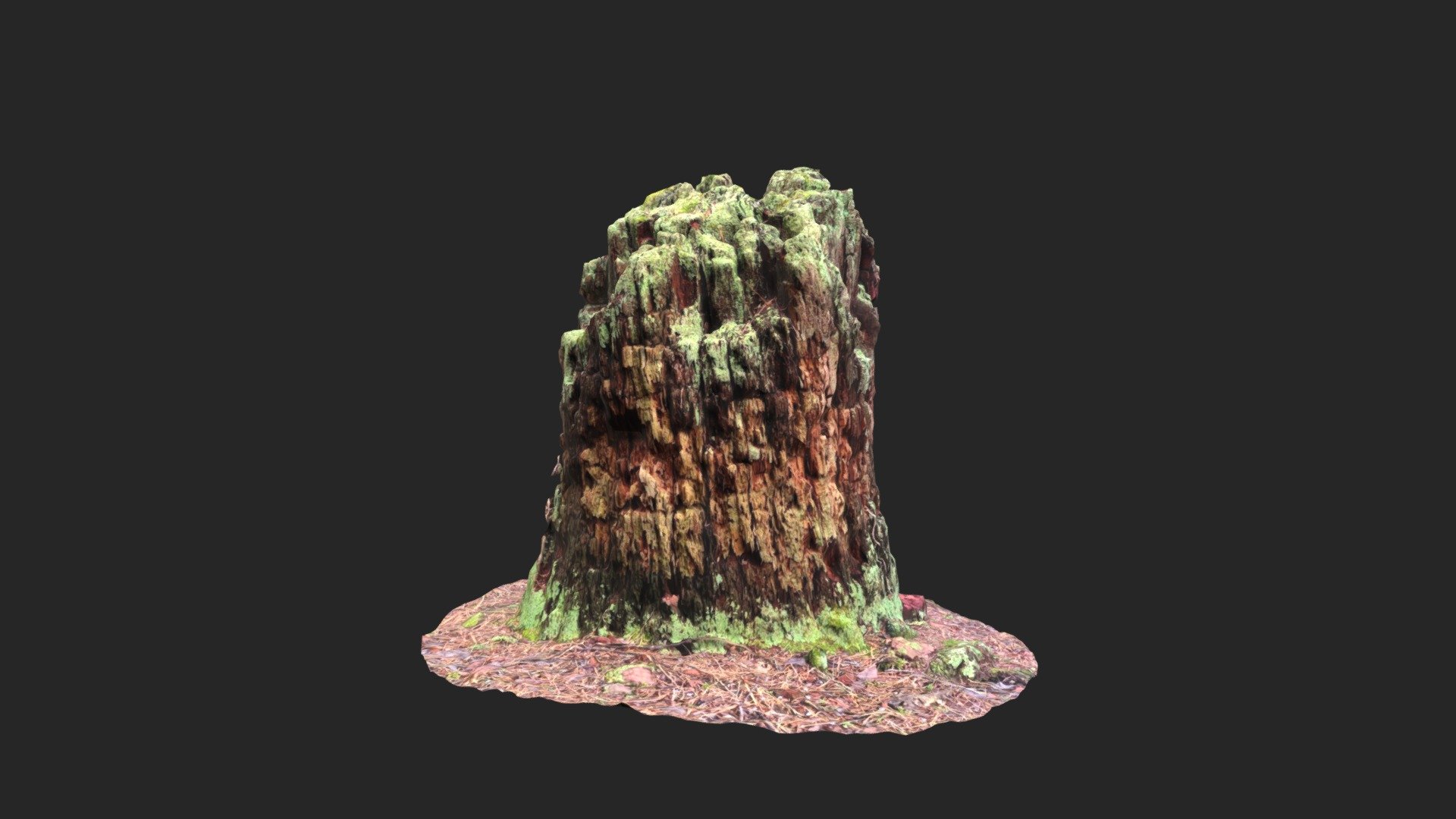 Mossy Decaying Stump - 3D model by MarthB [a9c31b9] - Sketchfab